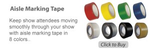 Aisle Marking Tape : tradeshowtape.com